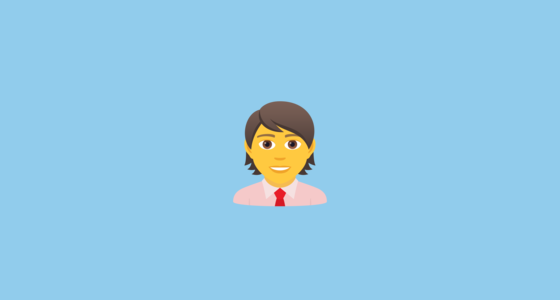 🧑‍💼 Trabalhador De Escritório Emoji on JoyPixels 5.5