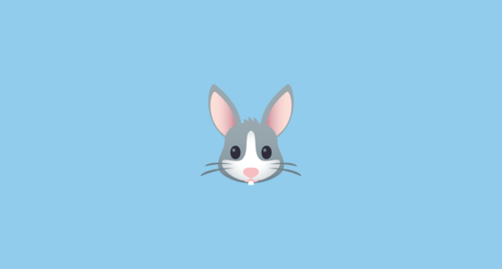 🐰 Rabbit Face Emoji on JoyPixels 5.5