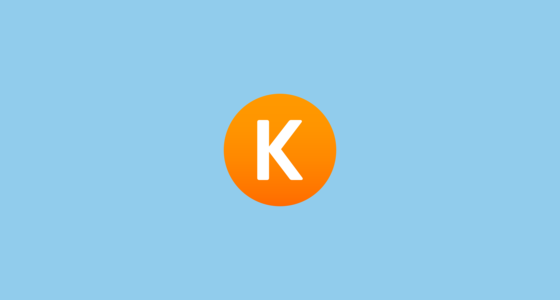Regional Indicator Symbol Letter K Emoji on JoyPixels 5.5