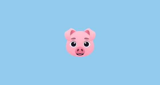 🐷 Pig Face Emoji on JoyPixels 6.0