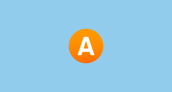 Regional Indicator Symbol Letter A Emoji on JoyPixels 6.0