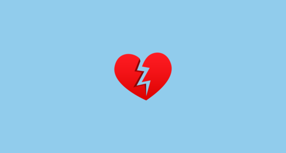 💔 Broken Heart Emoji on JoyPixels 6.5