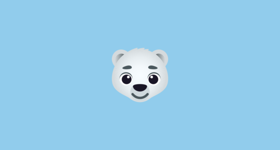 🐻‍ ️ Ours Polaire Emoji on JoyPixels 6.5