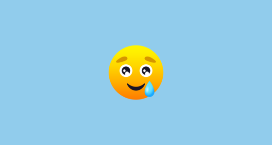 🥲 Visage Souriant Avec Une Larme Emoji on JoyPixels 6.5