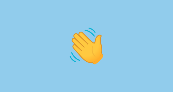 👋 Winkende Hand Emoji on JoyPixels 6.5