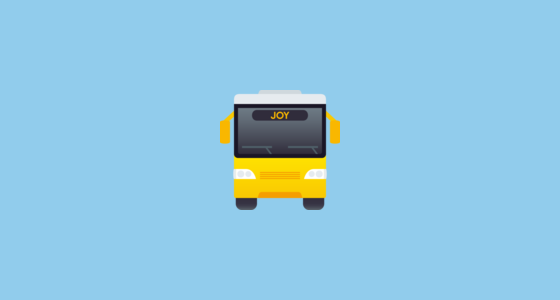 🚍 Bus De Face Emoji on JoyPixels 6.6