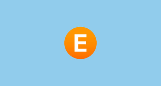 Regional Indicator Symbol Letter E Emoji on JoyPixels 6.6