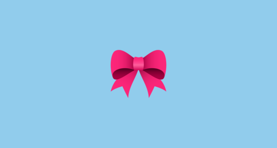 🎀 Fiocco Emoji on JoyPixels 6.6