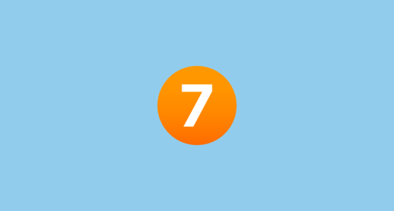 7️ Digit Seven Emoji on JoyPixels 7.0