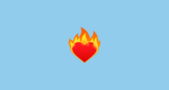️‍🔥 Coração Em Chamas Emoji on JoyPixels 7.0