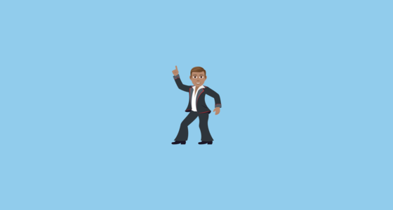 🕺🏽 Homem Dançando: Pele Morena Emoji on JoyPixels 7.0