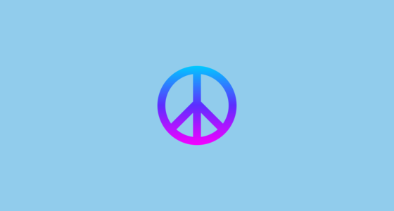 ☮️ Simbolo Della Pace Emoji on JoyPixels 7.0
