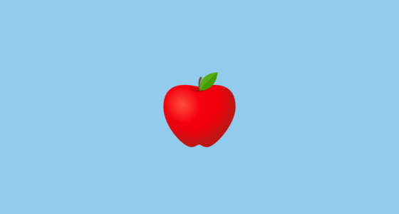 🍎 Red Apple Emoji on JoyPixels 7.0