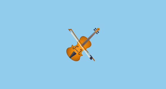 🎻 Violin Emoji on JoyPixels 7.0