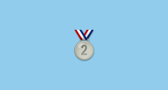 🥈 2nd Place Medal Emoji on LG Velvet