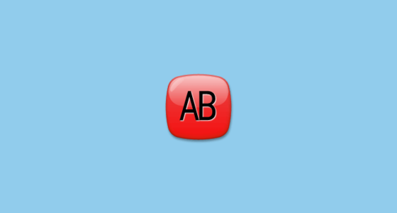 🆎 AB Button (Blood Type) Emoji on LG Velvet