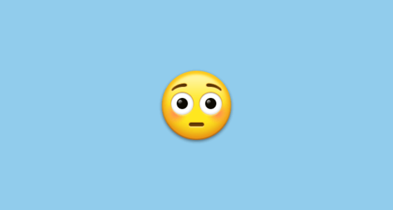 😳 Visage Qui Rougit Emoji on LG Velvet