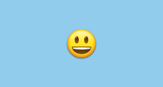 😃 Grinning Face with Big Eyes Emoji on LG Velvet