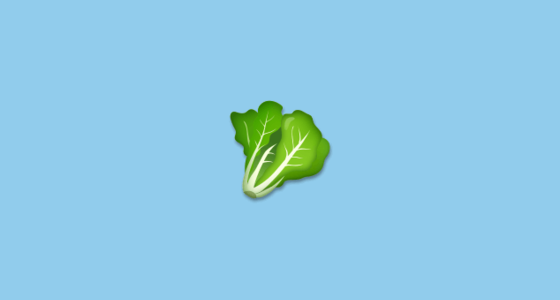 🥬 绿叶蔬菜 Emoji on LG Velvet