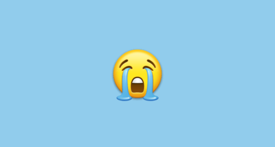 😭 엉엉 우는 얼굴 Emoji on LG Velvet