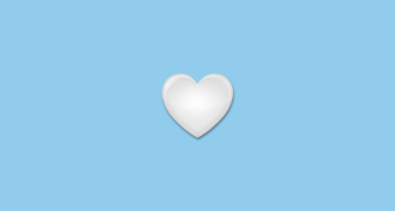 🤍 Cuore Bianco Emoji on LG Velvet