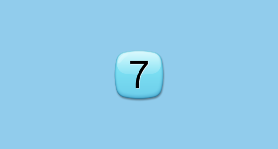 7️⃣ Keycap Digit Seven Emoji on LG G3