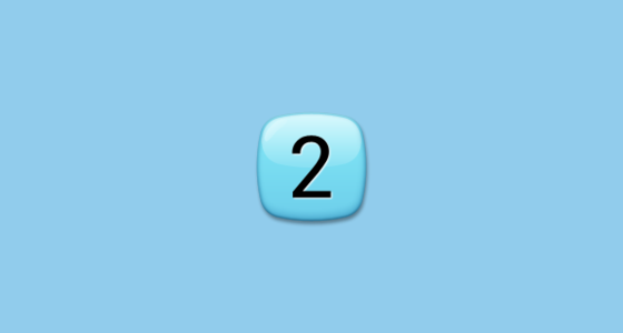 2️⃣ Keycap Digit Two Emoji on LG G3