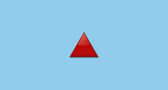 🔺 Red Triangle Pointed Up Emoji on LG G3