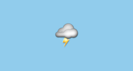 🌩️ Nube Con Rayo Emoji on LG G4