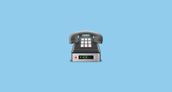 Telephone On Top of Modem Emoji on LG G4
