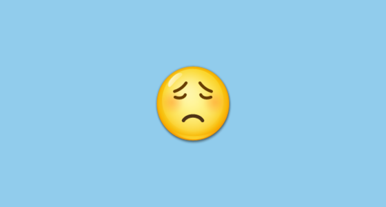 😟 Visage Inquiet Emoji on LG G4