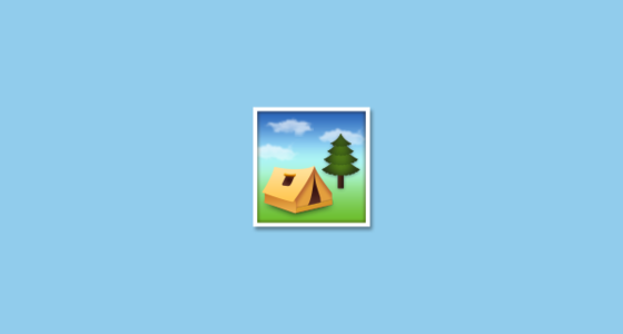🏕️ Acampamento Emoji on LG G5