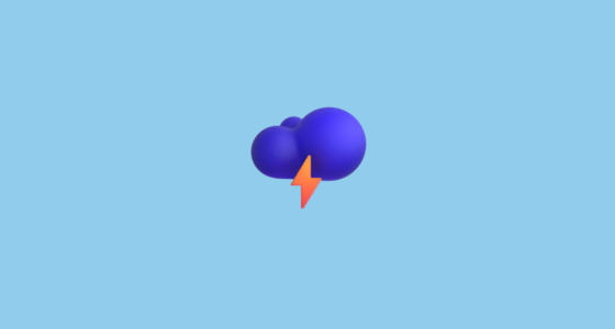🌩️ Sky Med Lyn Emoji on Microsoft Teams 1.0