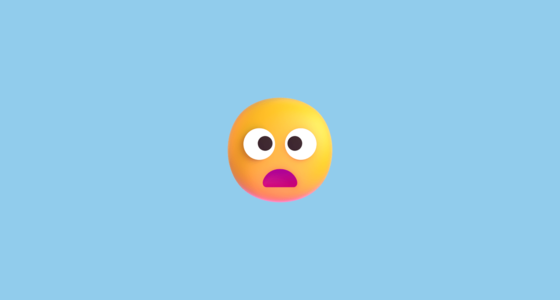 😦 Entsetztes Gesicht Emoji on Microsoft Teams 1.0