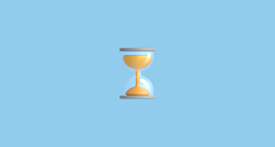 ⏳ Hourglass Not Done Emoji on Microsoft Teams 1.0