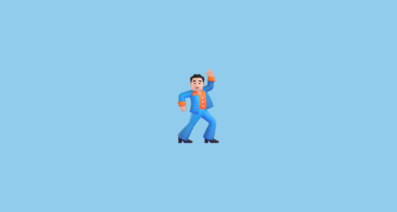 🕺🏻 Uomo Che Balla: Carnagione Chiara Emoji on Microsoft Teams 1.0