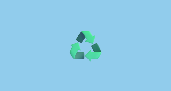 ♻️ Símbolo De Reciclaje Emoji on Microsoft Teams 1.0