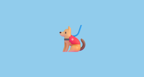 🐕‍🦺 Service Dog Emoji on Microsoft Teams 1.0