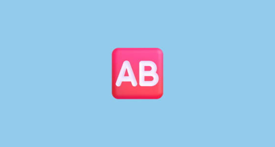 🆎 AB Button (Blood Type) Emoji on Microsoft Teams 15.0