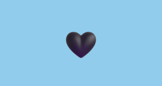 🖤 Corazón Negro Emoji on Microsoft Teams 15.0