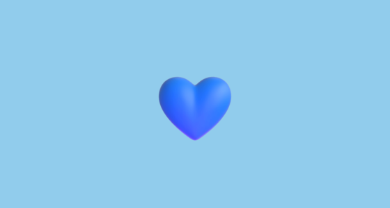 💙 Blue Heart Emoji on Microsoft Teams 15.0