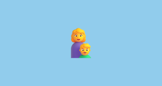 👩‍👦 Family: Woman, Boy Emoji on Microsoft Teams 15.0