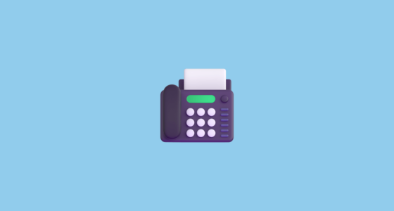📠 Fax Emoji on Microsoft Teams 15.0