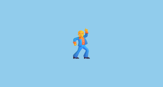 🕺 Dansende Man Emoji on Microsoft Teams 15.0