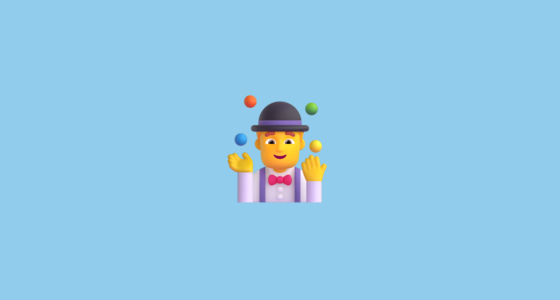 🤹‍♂️ Giocoliere Uomo Emoji on Microsoft Teams 15.0