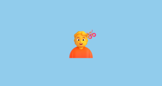 💇 Gunting Rambut Emoji on Microsoft Teams 15.0
