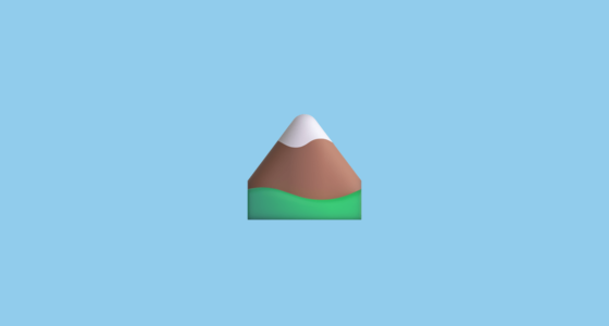 🏔️ Schneebedeckter Berg Emoji on Microsoft Teams 15.0