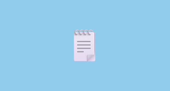 🗒️ Spiral Notepad Emoji on Microsoft Teams 15.0