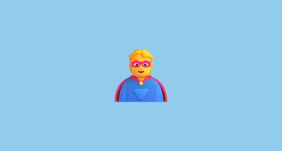 🦸 Personaje De Superhéroe Emoji on Microsoft Teams 15.0