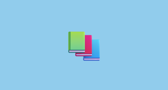 📚 책 여러 권 Emoji on Microsoft Teams 14.0